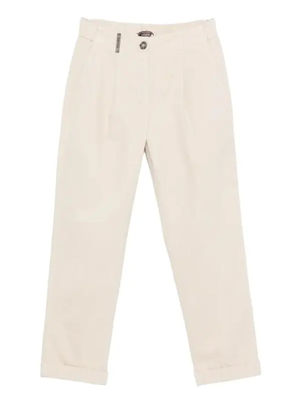 Peserico Cuffed Trousers - Beige