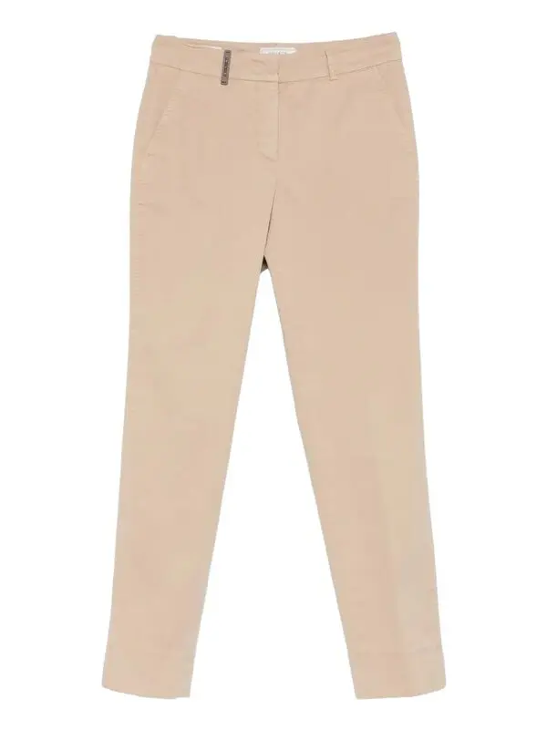 Peserico Straight Leg Trousers - Beige