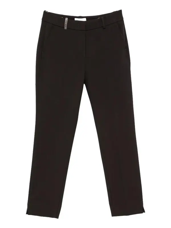 Peserico Straight Leg Trousers - Brown