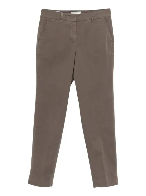 Peserico Straight Leg Trousers - Brown