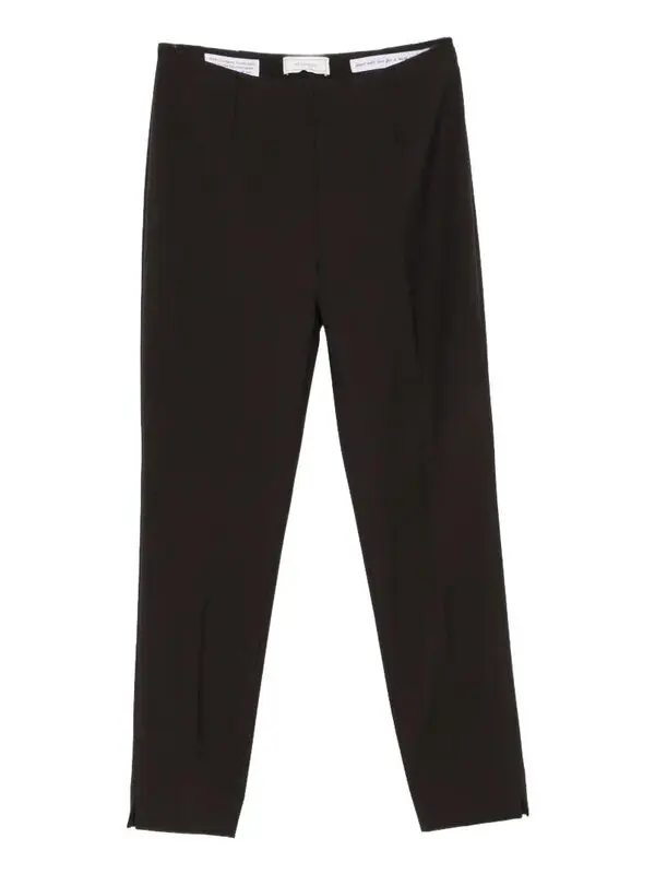 Peserico Side Zip Trousers - Brown