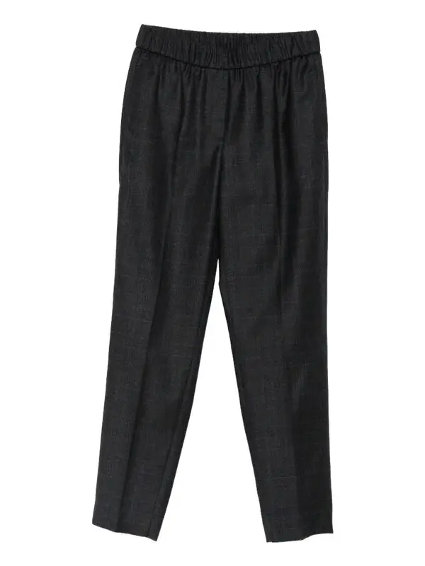 Peserico Check Trousers - Blue