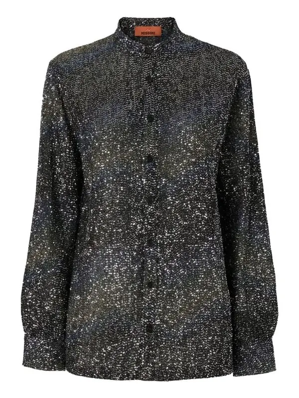 Missoni Embroidered Sequin Shirt - Blue
