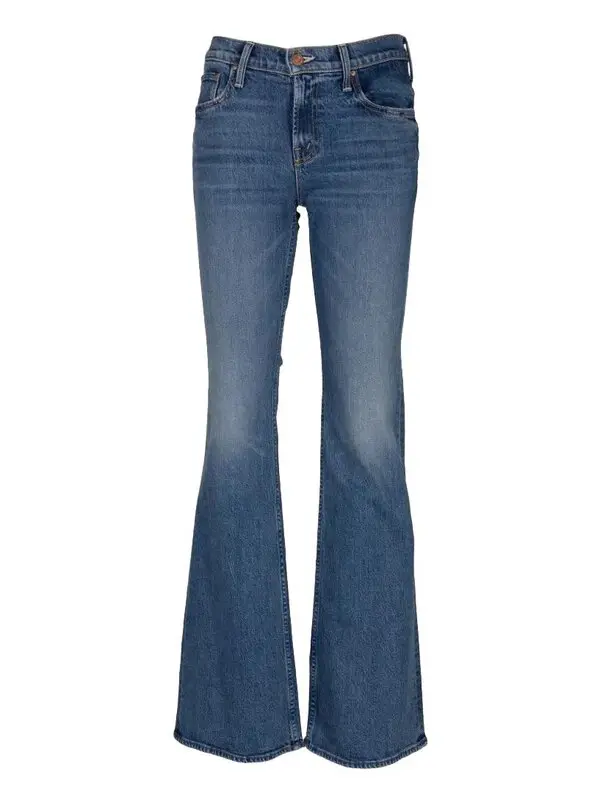 MOTHER Jinx Heel Denim Trousers - Blue