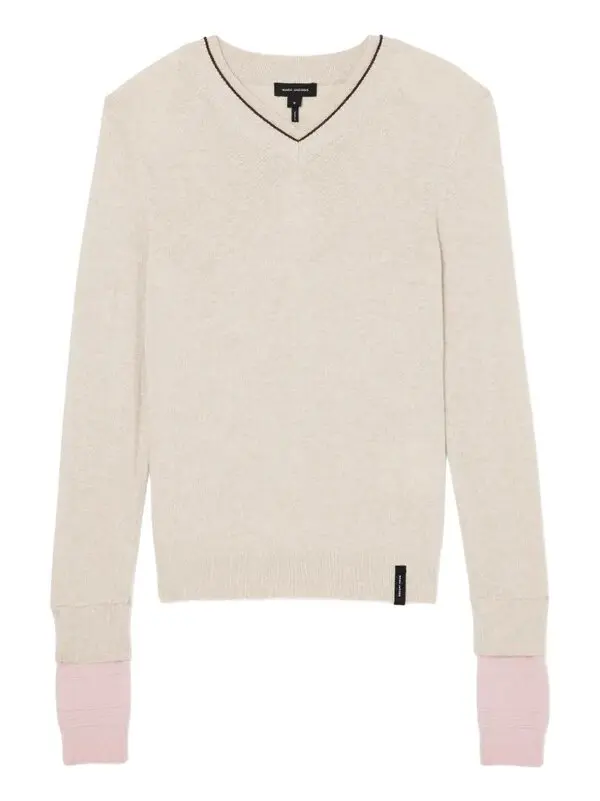 Marc Jacobs Layered V-neck Sweater - Beige