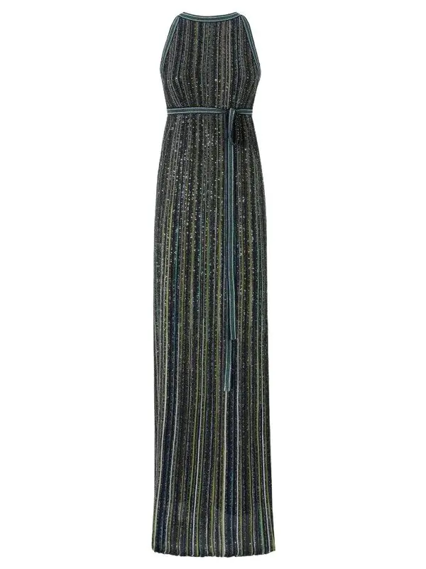 Missoni Sequin Long Dress - Blue