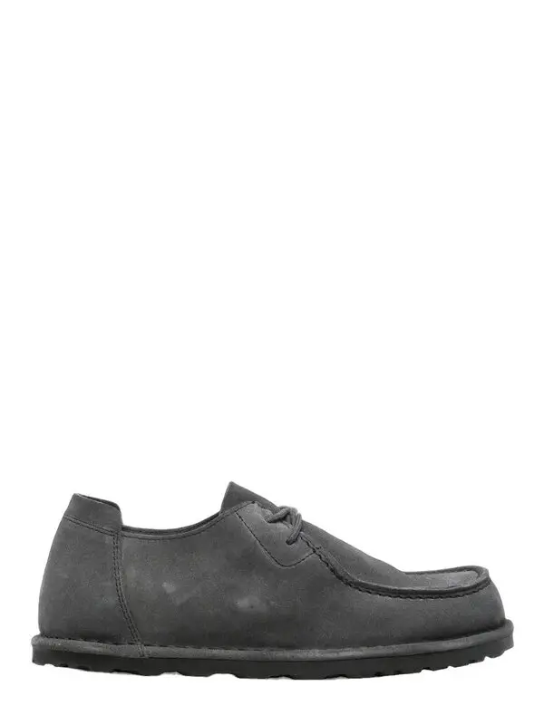 BIRKENSTOCK Uti Lace Leather Loafer - Gray