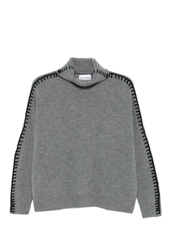 KUJTEN Thea Cashmere Sweater - Gray