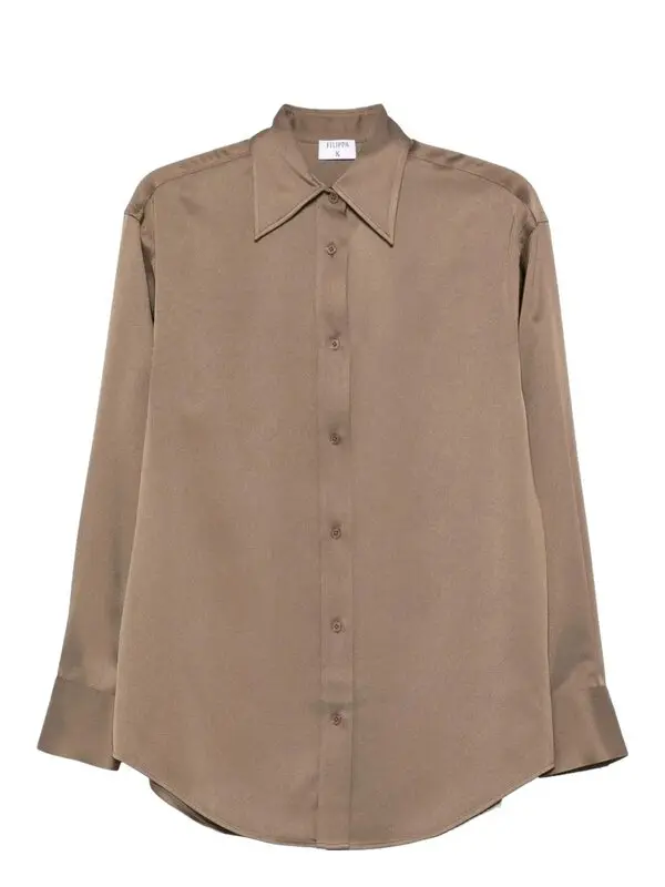 Filippa K Satin Shirt - Gold