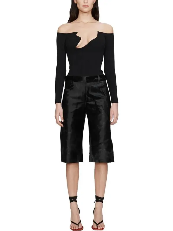 Christopher Esber Odessa Arced Knit Top - Black