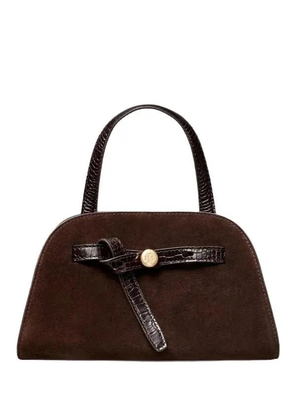 Tory Burch Romy Suede Handbag - Brown