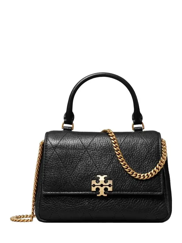Tory Burch Charlie Top Handle Chain Wallet - Black