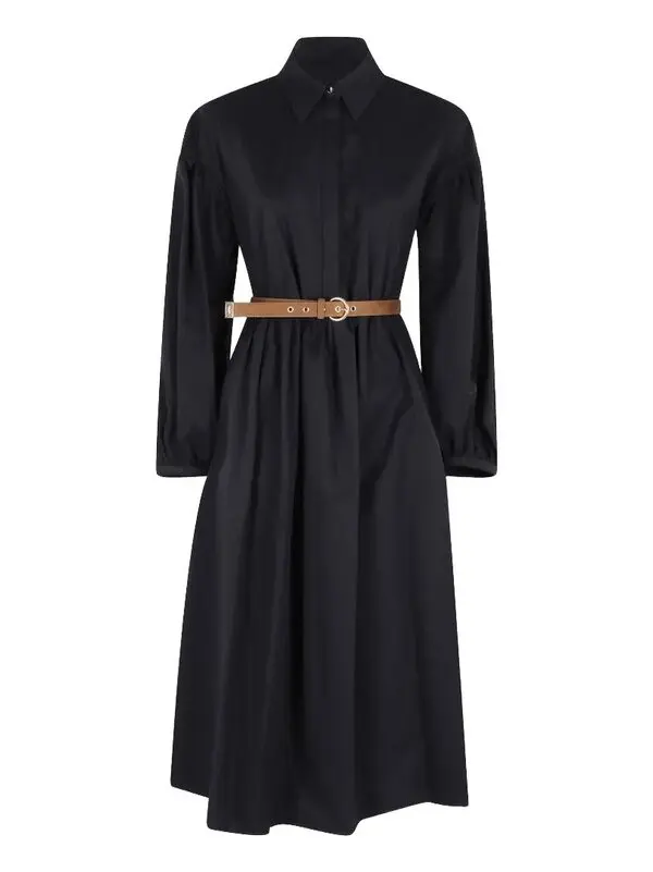 Max Mara Affetto Shirt Dress - Black
