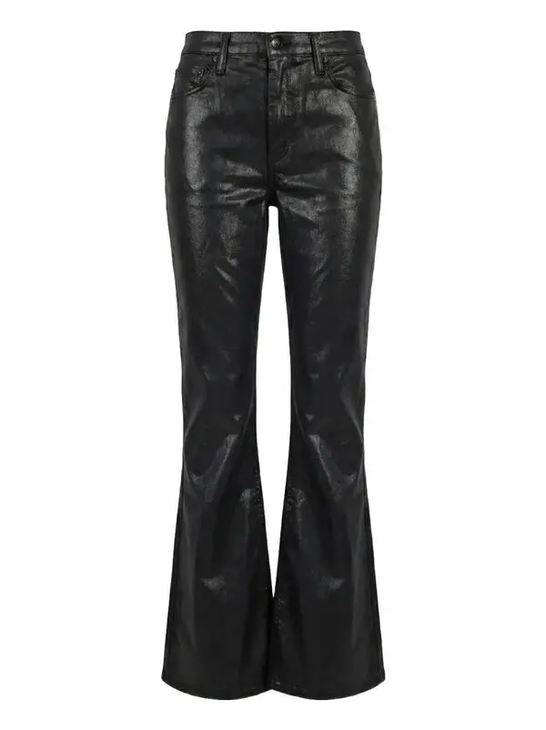 Rag & Bone The Dhalia Mid-rise Flare Trousers - Black