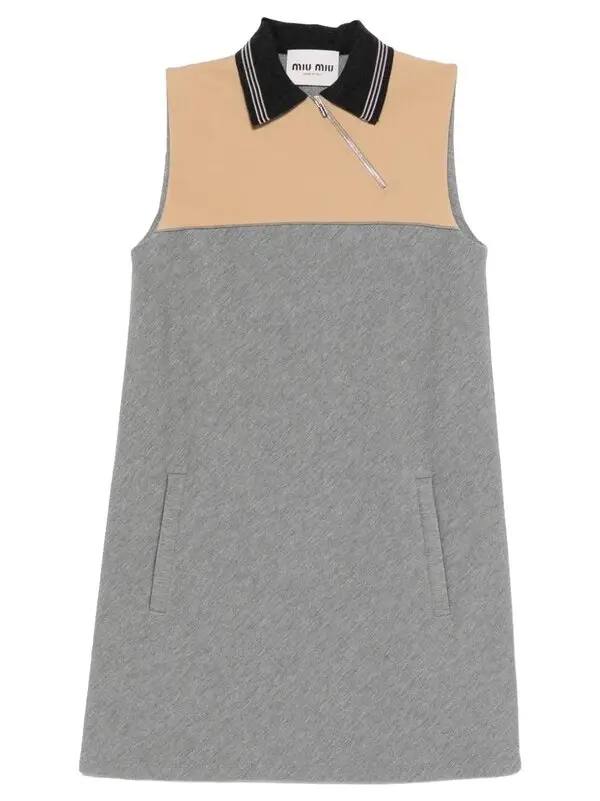 Miu Miu Two Tone Dress - Gray