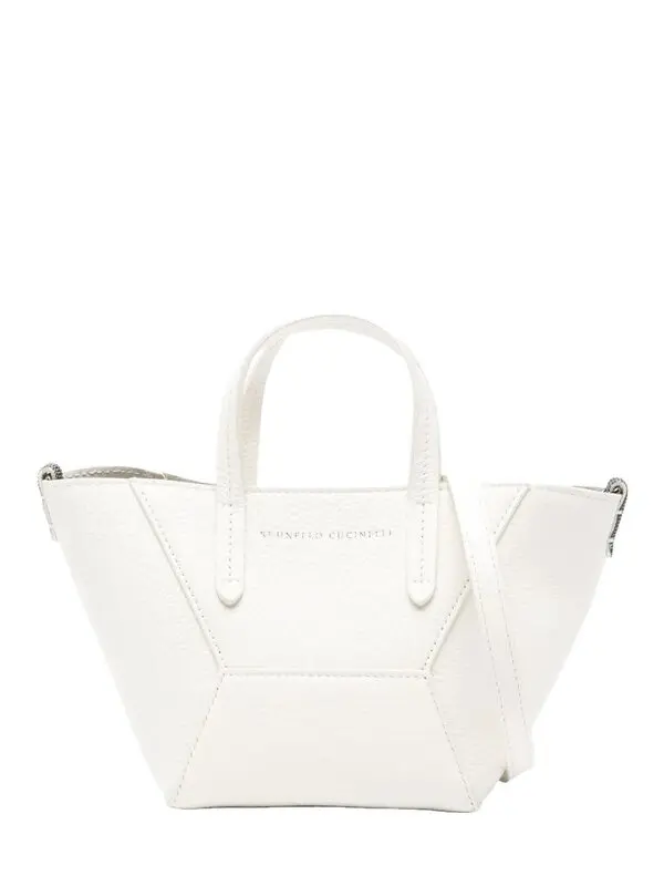 Brunello Cucinelli B C Duo Tote Bag - White