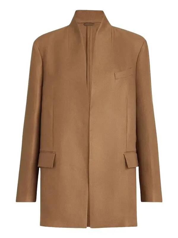 Brunello Cucinelli Linen Jacket - Brown