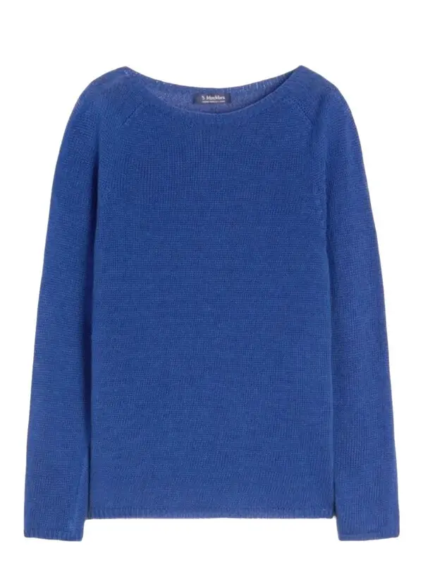 Max Mara Giolino Linen Top - Blue
