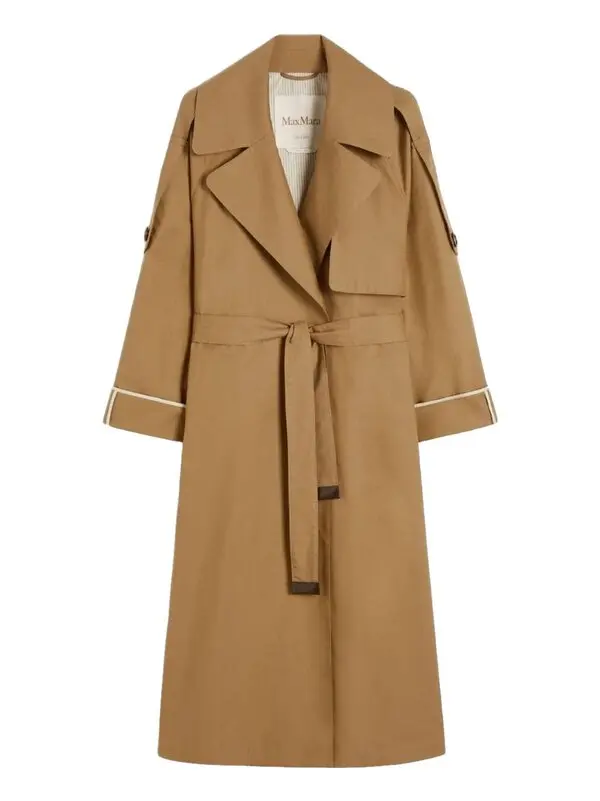 Max Mara Belted Trench Coat - Brown