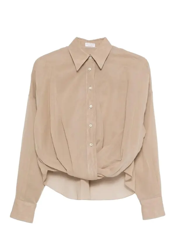 Brunello Cucinelli Torchon Shirt - Beige