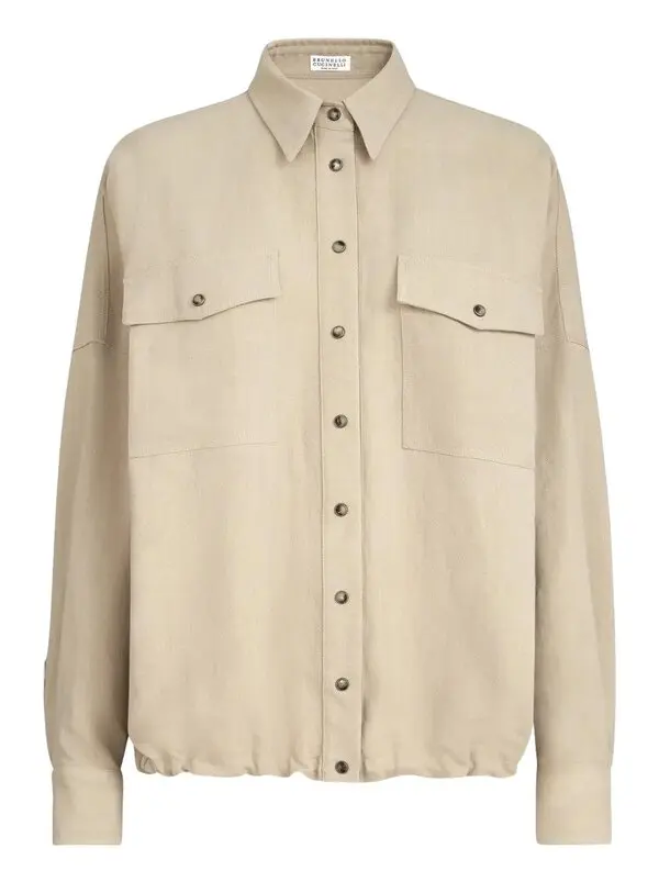 Brunello Cucinelli Oversize Shirt - Beige