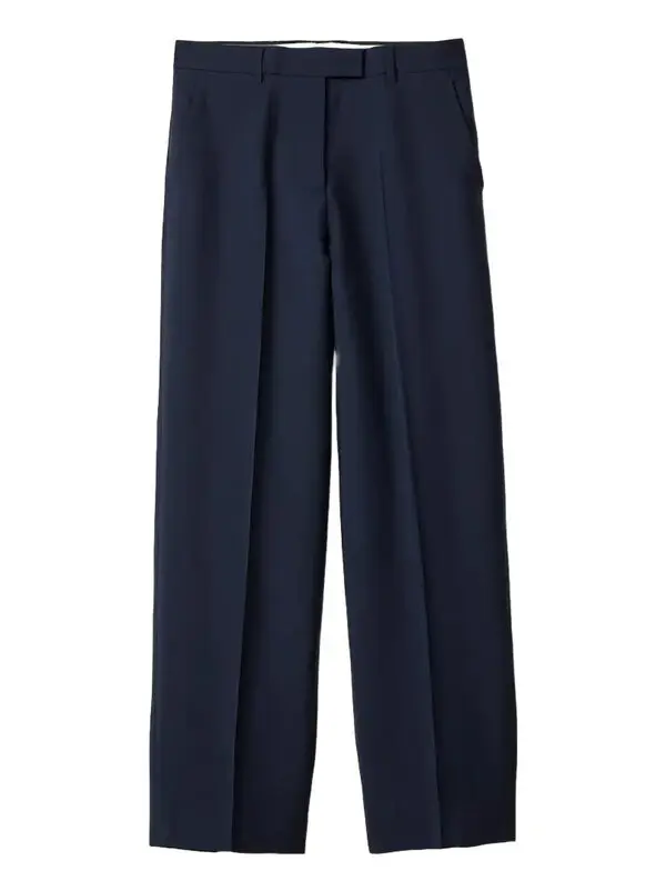 Miu Miu Logo Detail Trousers - Blue