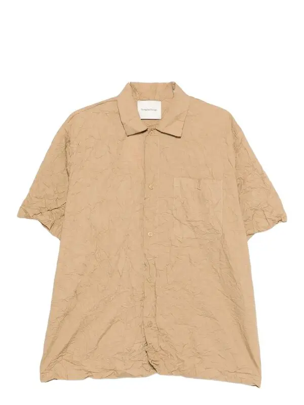 GONGDID DESIGN Oversize Shirt - Beige