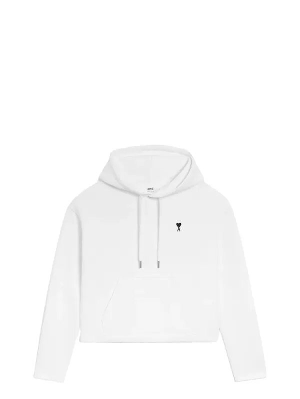 AMI Paris Hooded Sweatshirt - White