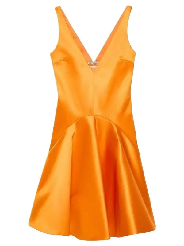 JW Anderson V-neck Sleeveless Skirt Dress - Orange