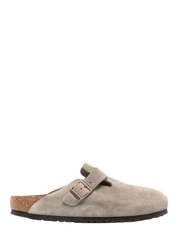 BIRKENSTOCK Boston Bs Suede Loafer - Beige