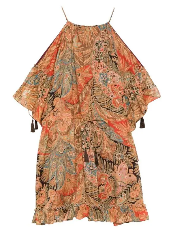 Etro Paisley Print Mini Dress - Multi