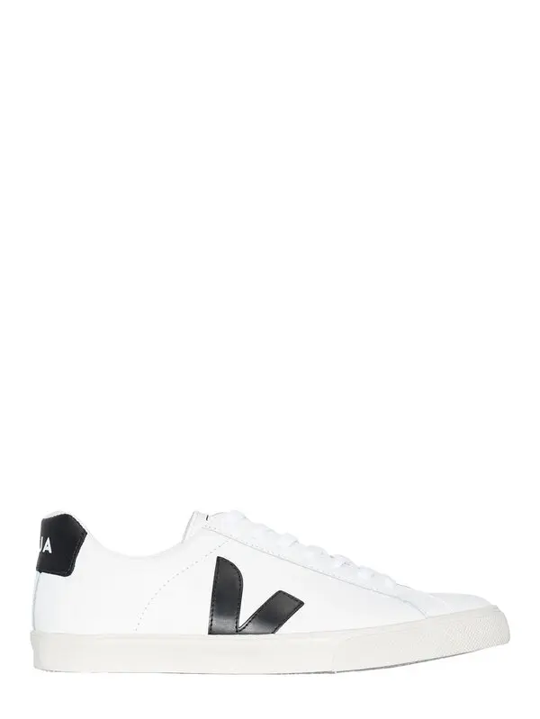 VEJA Esplar Logo Leather Sneakers - White/black