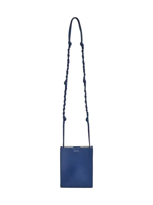 JIL SANDER Small Tangle Leather Bag - Blue