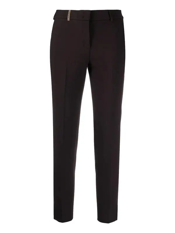 Peserico Cigarette Trousers - Brown