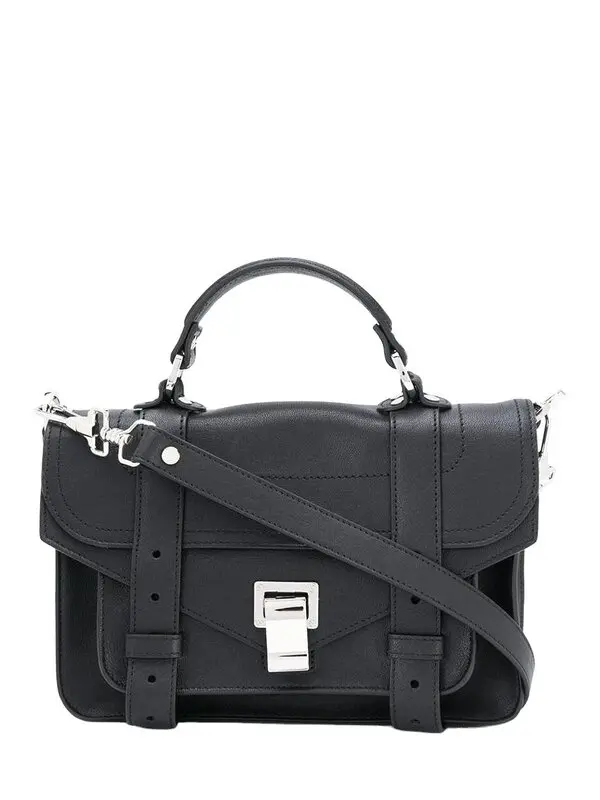 Proenza Schouler Ps1 Tiny Leather Satchel - Black