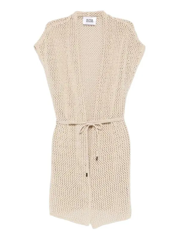 Alpha Studio Oversize Cardigan - Beige