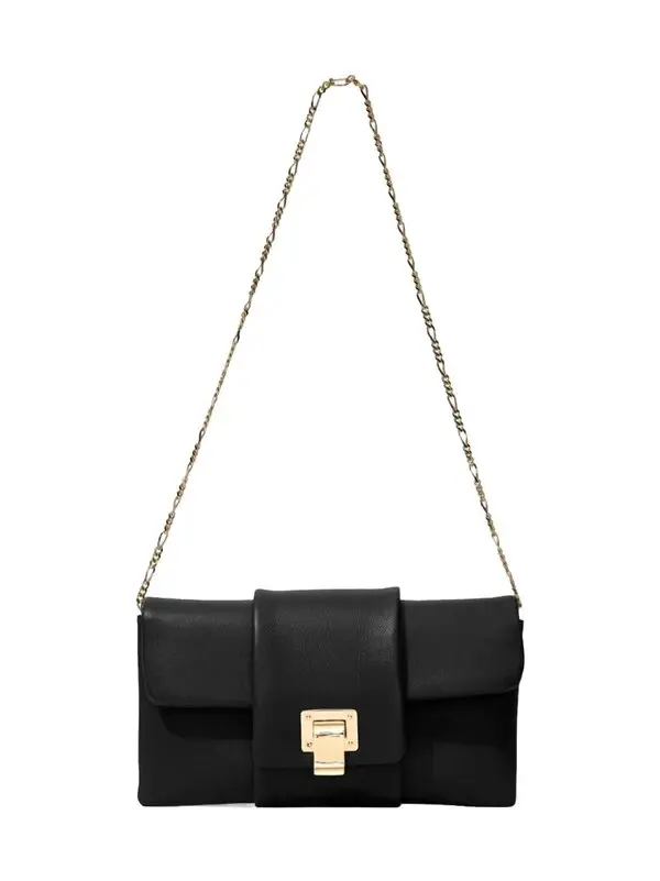 Proenza Schouler Flip Shoulder Chain Clutch - Black