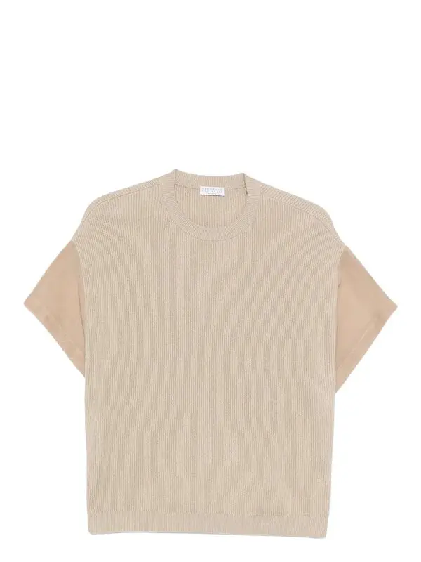 Brunello Cucinelli Cashmere Crew Neck Sweater - Beige