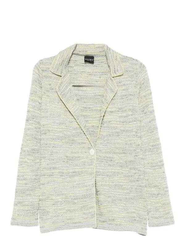 NEERA 20.52 Metallic Knit Jacket - Silver