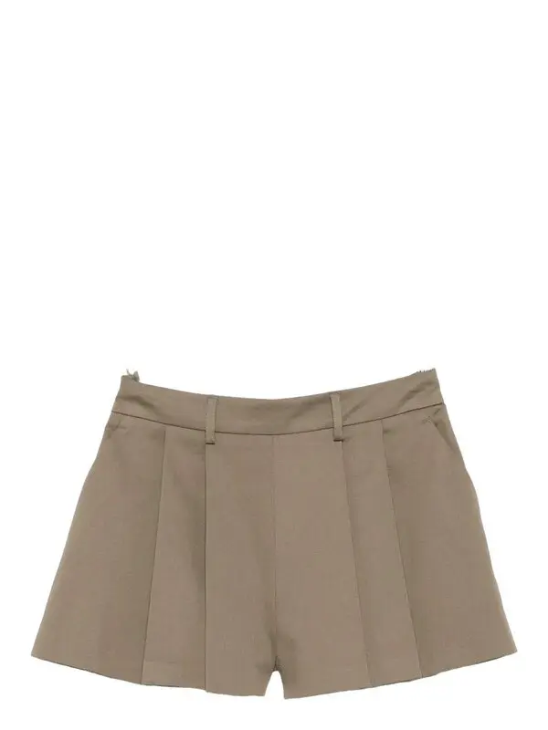 NINA 14.7 Pleated Shorts - Green