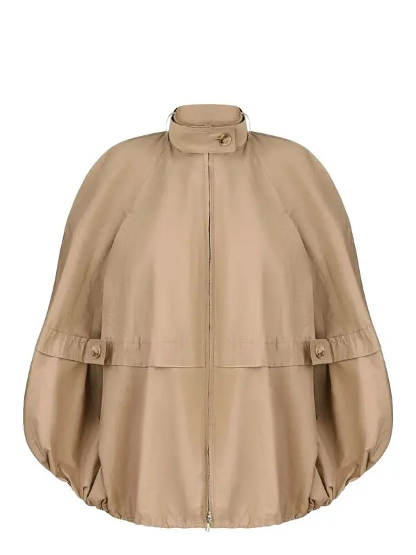 LITKOVSKA Deconstructed Bomber-style Cape - Beige