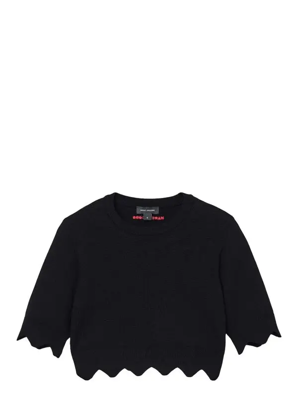 Marc Jacobs Cropped Knit Sweater - Black