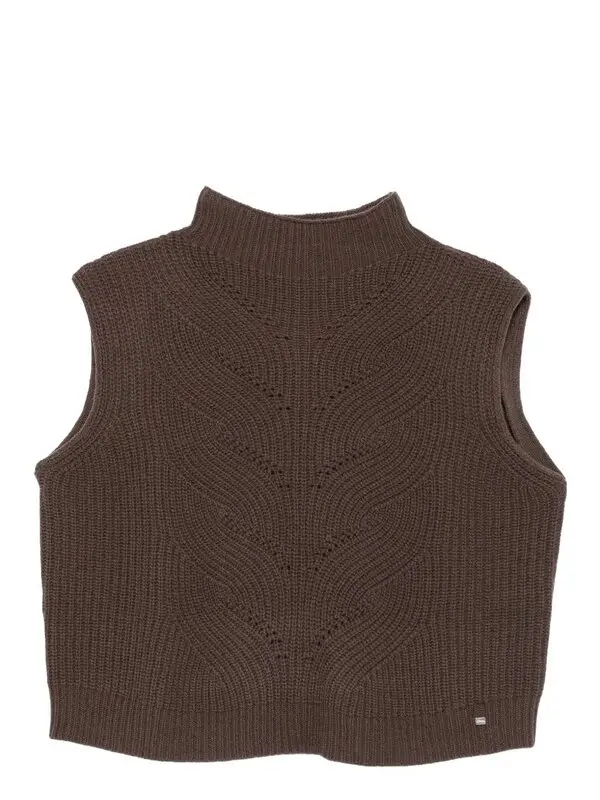 Herno Sleeveless Wool Sweater - Brown