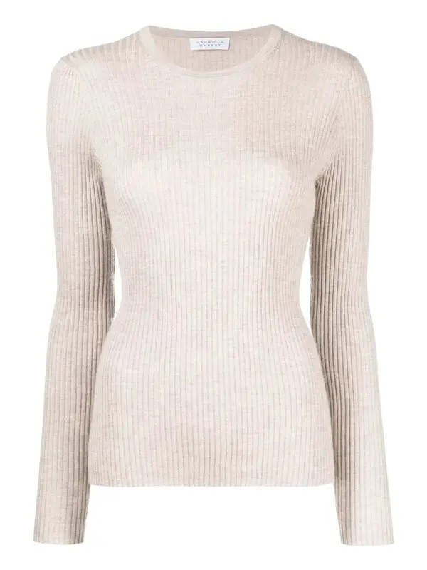 Gabriela Hearst Cashmere-silk Ribbed Knit Sweater - Beige