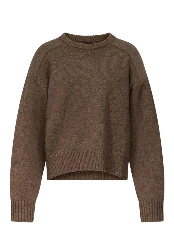 Loulou De Saison Breha Crew Neck Pullover - Brown