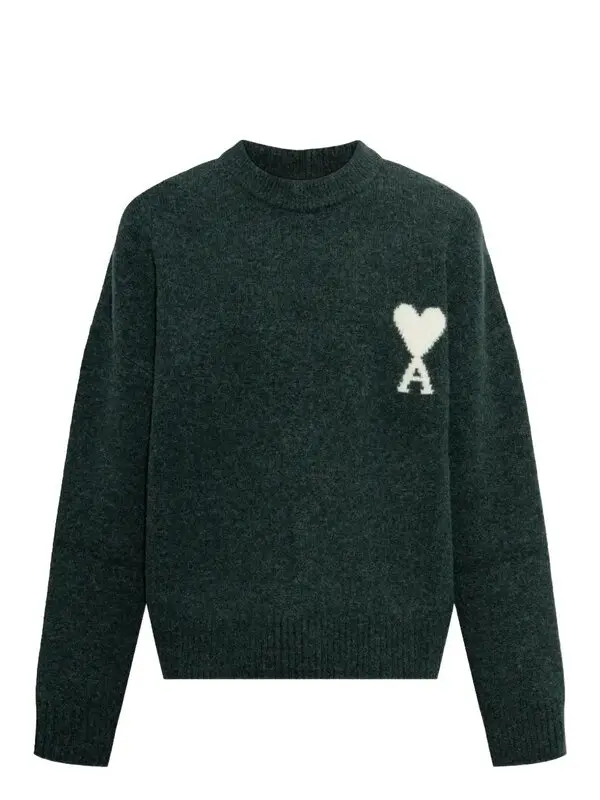 AMI Paris Adc Sweater - Green