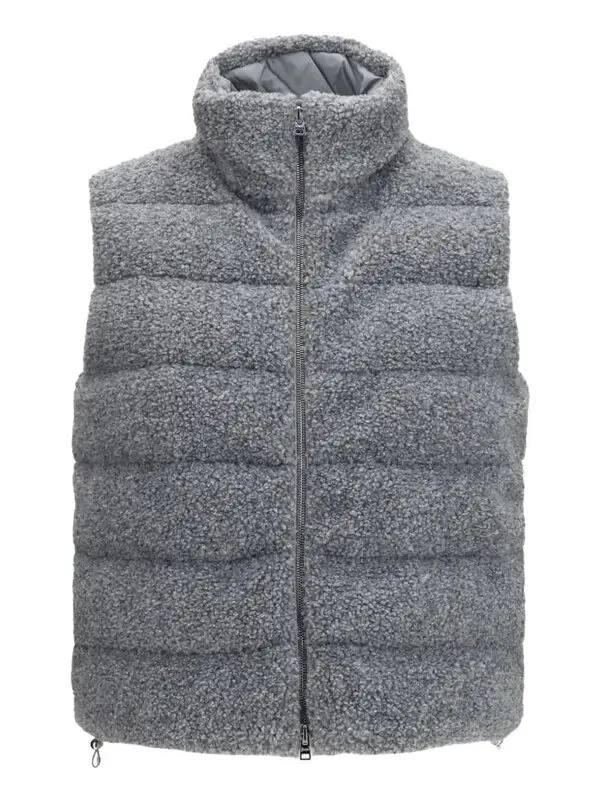 Herno Sleeveless Puff Coat - Gray
