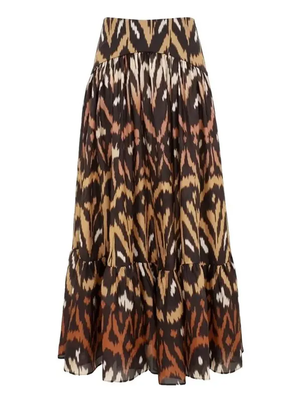 Zimmermann Aster Midi Skirt - Multi