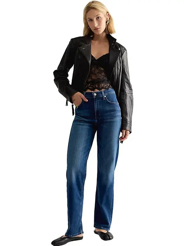 Citizens Of Humanity Palma Silk Denim Long Jeans - Kitten