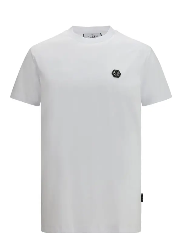 Philipp Plein Logo Patch Crew-neck T-shirt - White